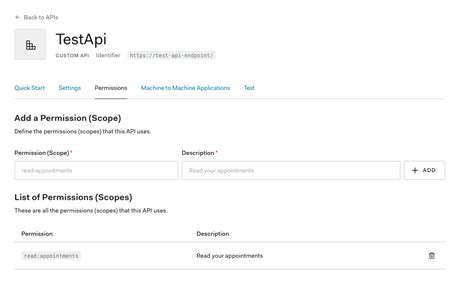 Removing A Permission In An Existing Api Auth0 Community