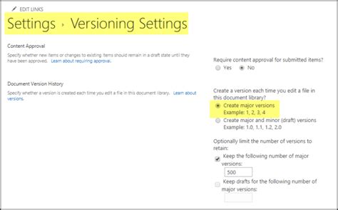 How To Create Sharepoint Online Document Libraries Without Versioning