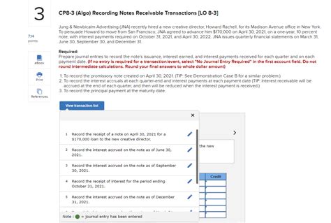 solved cp8 3 algo recording notes receivable transactions