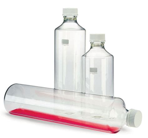SKS Science Products Glass Laboratory Bottles Clear Glass Roller Bottles W Screw Caps