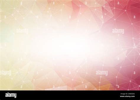 Abstract Dark Red Polygonal Space Background With Connecting Dots And