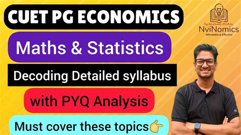 maths and statistics for cuet pg economics books syllabus and pyqs
