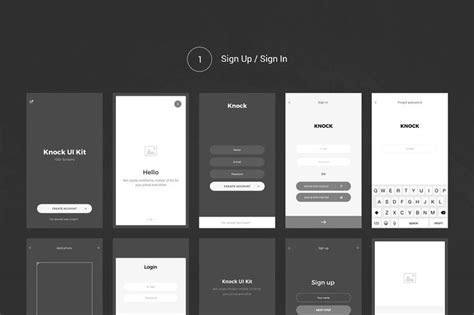 Wireframe Mobile UI Kit Wireframe Mobile Ui Kit Mobile Ui