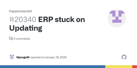 erp stuck on updating · issue 20340 · frappe erpnext · github