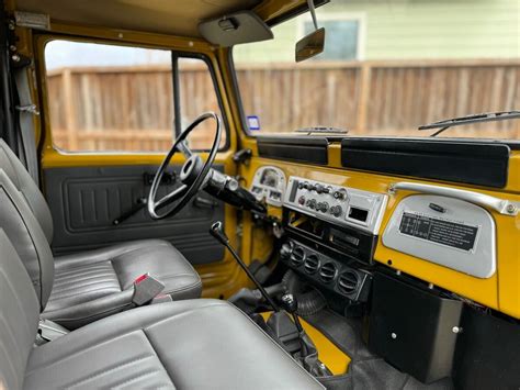1971 Toyota Land Cruiser Fj40 Yellow With Gray Interior Fully