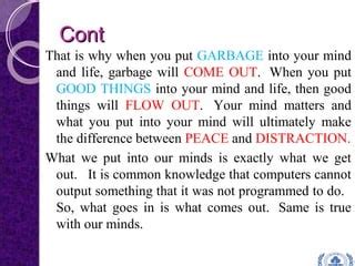 Garbage In Garbage Out PPT