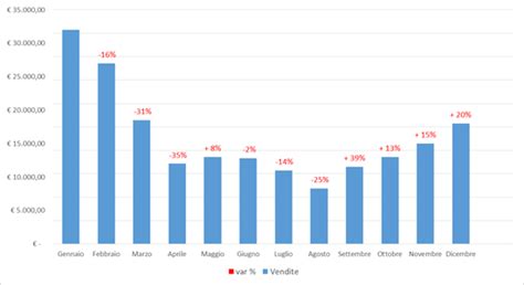 Excel Istogrammi Variazioni Percentuali