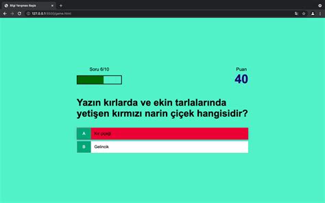 GitHub sedabasaran QuizApp JavaScript Kullanarak Bilgi Yarışması Uygulaması Oluşturma