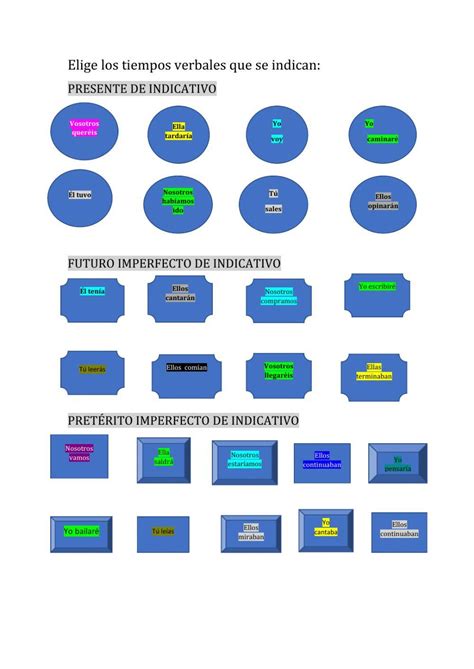 Verbos 5º Y 6º Worksheet Live Worksheets