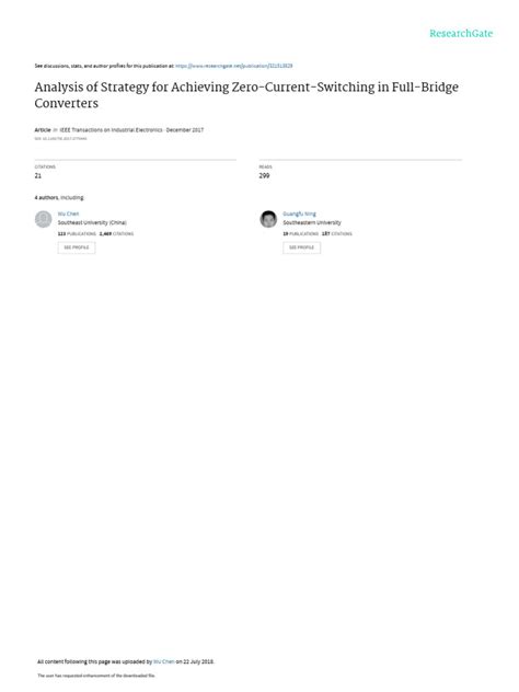 Shu Idr 2017 Analysis Of Strategy For Achieving Zero Current Sw