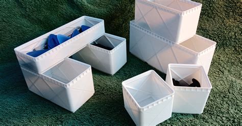 Reinforced Economical Gridfinity Bins No Vase Mode W Half Grid By