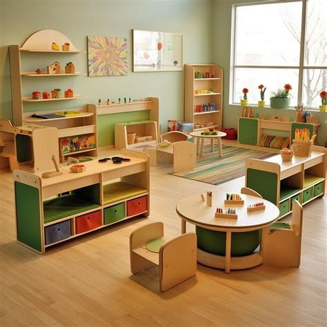 Daycare Preschool Montessori Furniture Kindergarten School Table And