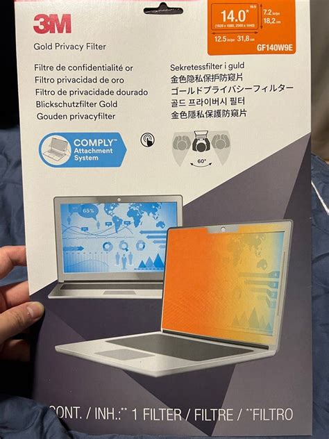 M Gold Privacy Filter Inch Computers Tech Parts Accessories Other Accessories On