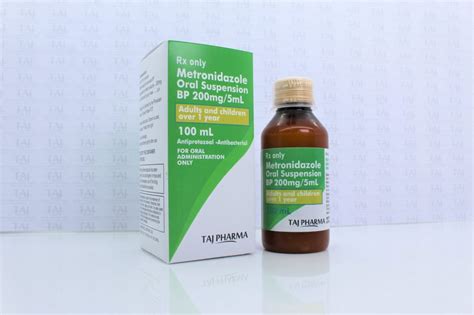 Metronidazole Oral Suspension 200mg 5ml Manufacturers India