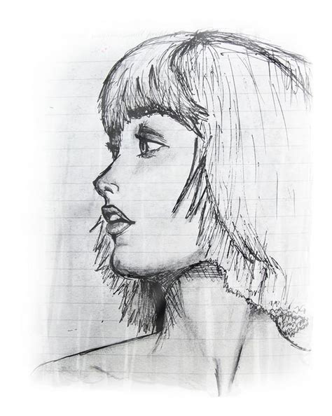 Girl Profile Drawing