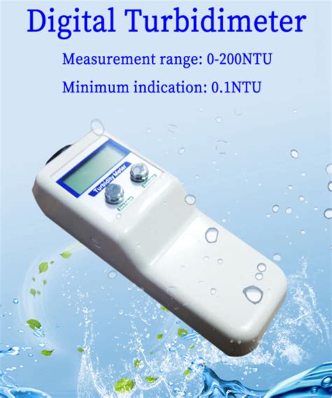 Digital Turbidity Meter Measures 0 To 200 Ntu Tester Analyzer Wgz Seri