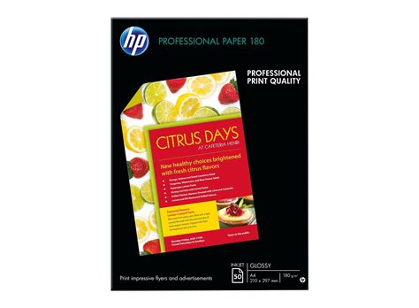 HP Professional Inkjet-Papier glänzend - 50 Blatt/A4/210 x 297 mm - HP ...
