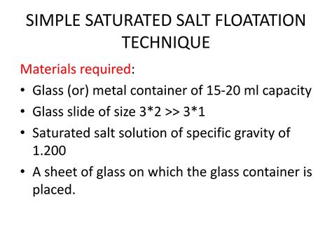 Stool Concentration Methods Pptx
