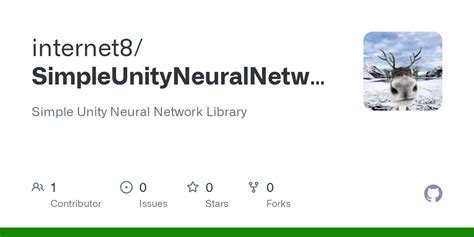 github internet8 simpleunityneuralnetworklibrary simple unity neural