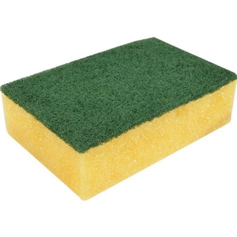 ჭურჭლის ღრუბელი 2 5x11x15 3სმ 4ც Polina