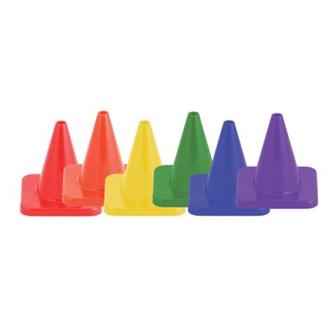 Rainbow 4 Mini Game Cones Perfect Compact Size Morley Athletic Supply Co Inc