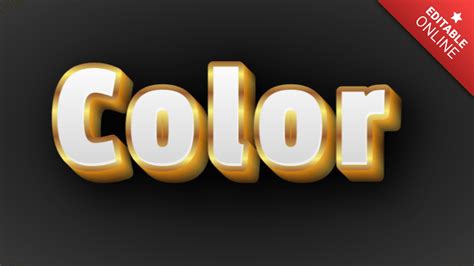 Color 3d текст золотой золотой текстуры Генератор текстовых эффектов