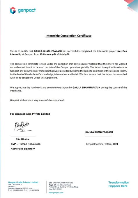 Gajula Bhanuprakash On Linkedin Genpact Nextgen 10 Comments