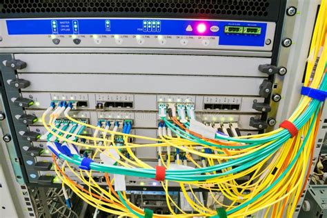 A Backbone Network Router With Many Optical Links Is Located In The Server Room Of The Data