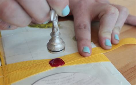 DIY Tutorial Wax Seal Ribbon Belly Band