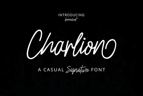 Charlion Script Font Font Canyon