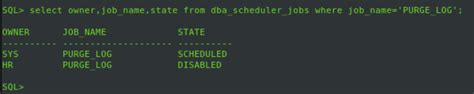how to get ddl of a dbms scheduler job under sys schema