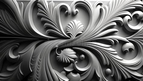 Abstract Grayscale Composition Background Generative Ai Stock Illustration Illustration Of