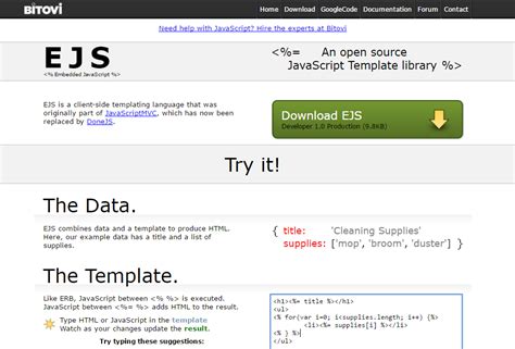 Top 10 Template Engines For JavaScript
