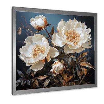 Winston Porter Elegant Peony Dreamscape Ii Framed On Canvas Print
