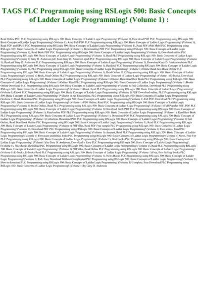 TAGS PLC Programming Usin