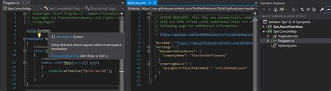 Stylecop Json Being Ignored · Issue 2999 · Dotnetanalyzers