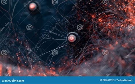 Wall Of Glowing Algae Stock Illustration Illustration Of Artificial