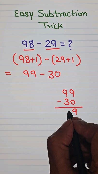 Easy Subtraction Trick Subtraction Maths Shortsfeed Shorts Ytshorts Explore Shortvideo