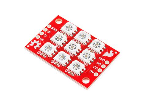 스파크펀 3x3 사각형 Apa102c Led 모듈 Sparkfun Lumenati 3x3 Com 14360 디바이스마트
