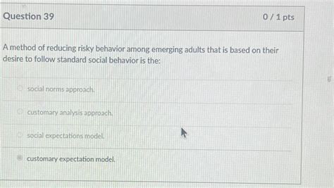 Solved Question 3901 ﻿ptsa Method Of Reducing Risky Behavior