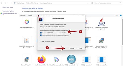 uninstall intellij idea on windows 11