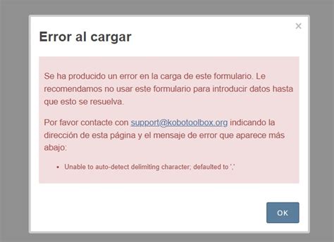 Unable To Auto Detect Delimiting Character Defaulted To Form Building Kobotoolbox Community