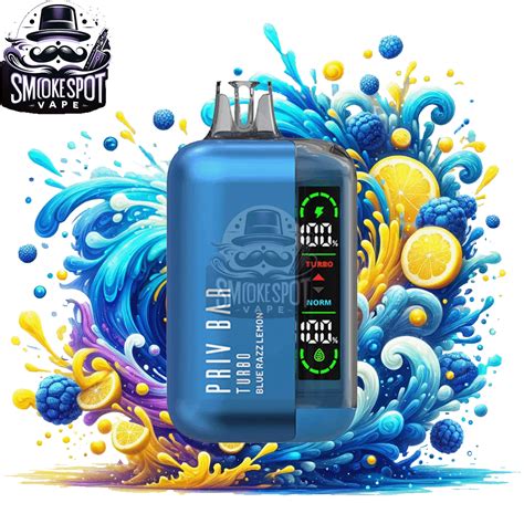 Blue Razz Lemon Smok Priv Bar Turbo 15000 Disposable Ssv