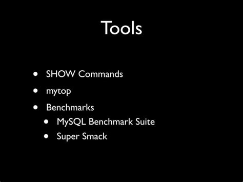 an introduction to mysql performance optimization 2008 ppt