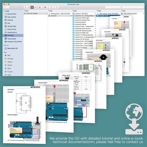 Smraza Ultimate Starter Kit With Tutorial Breadboard Holder Jumper W