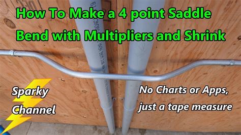 Emt Conduit Bending Four Point Saddle Bend With Multipliers Shrink
