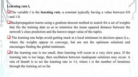 Classification By Back Propagation Multi Layered Feed Forward Neural Networks Bihira Aggrey Ppt