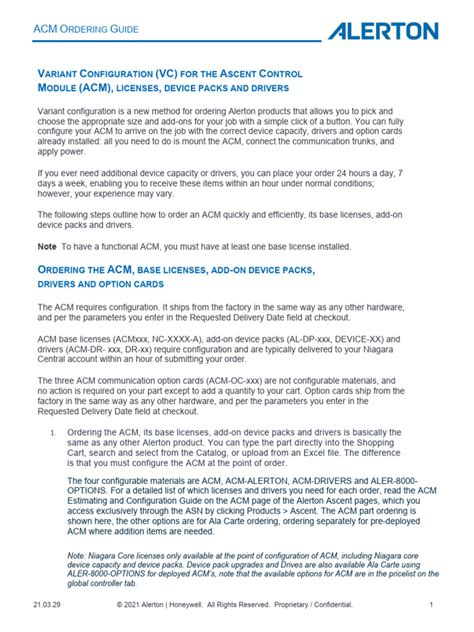 Hbt Bms Acm Ordering Guide Pdf System Software Computer Science