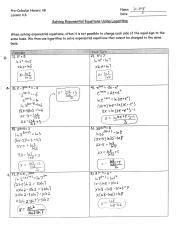 Solving Exponential Equations Using Logarithms Examples Course Hero