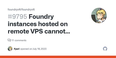 Foundry Instances Hosted On Remote Vps Cannot Download Module Manifests At Rawgithubusercontent